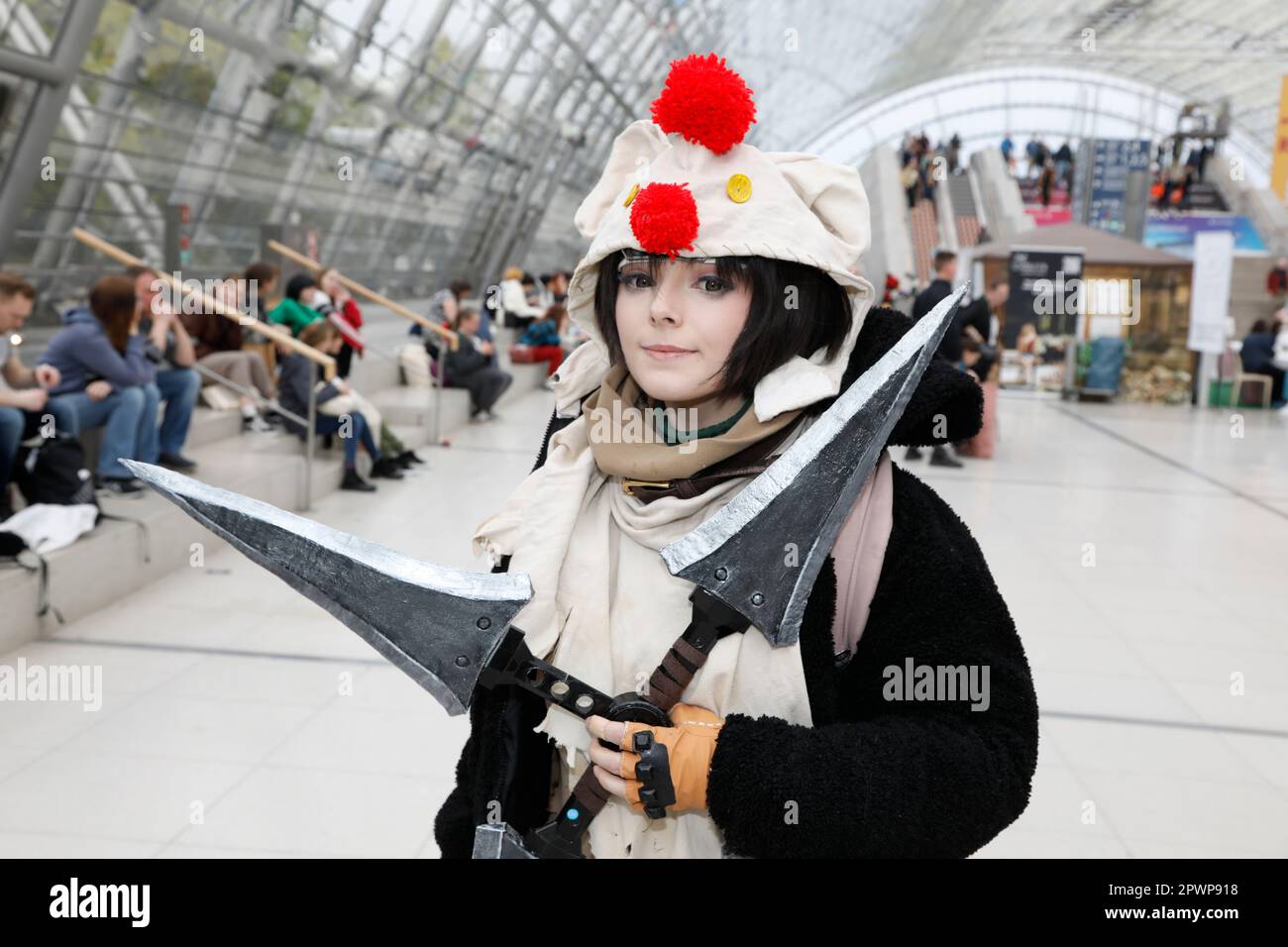 Cosplayer bei der Manga-Comic-Con auf der Leipziger Buchmesse 2023 ...
