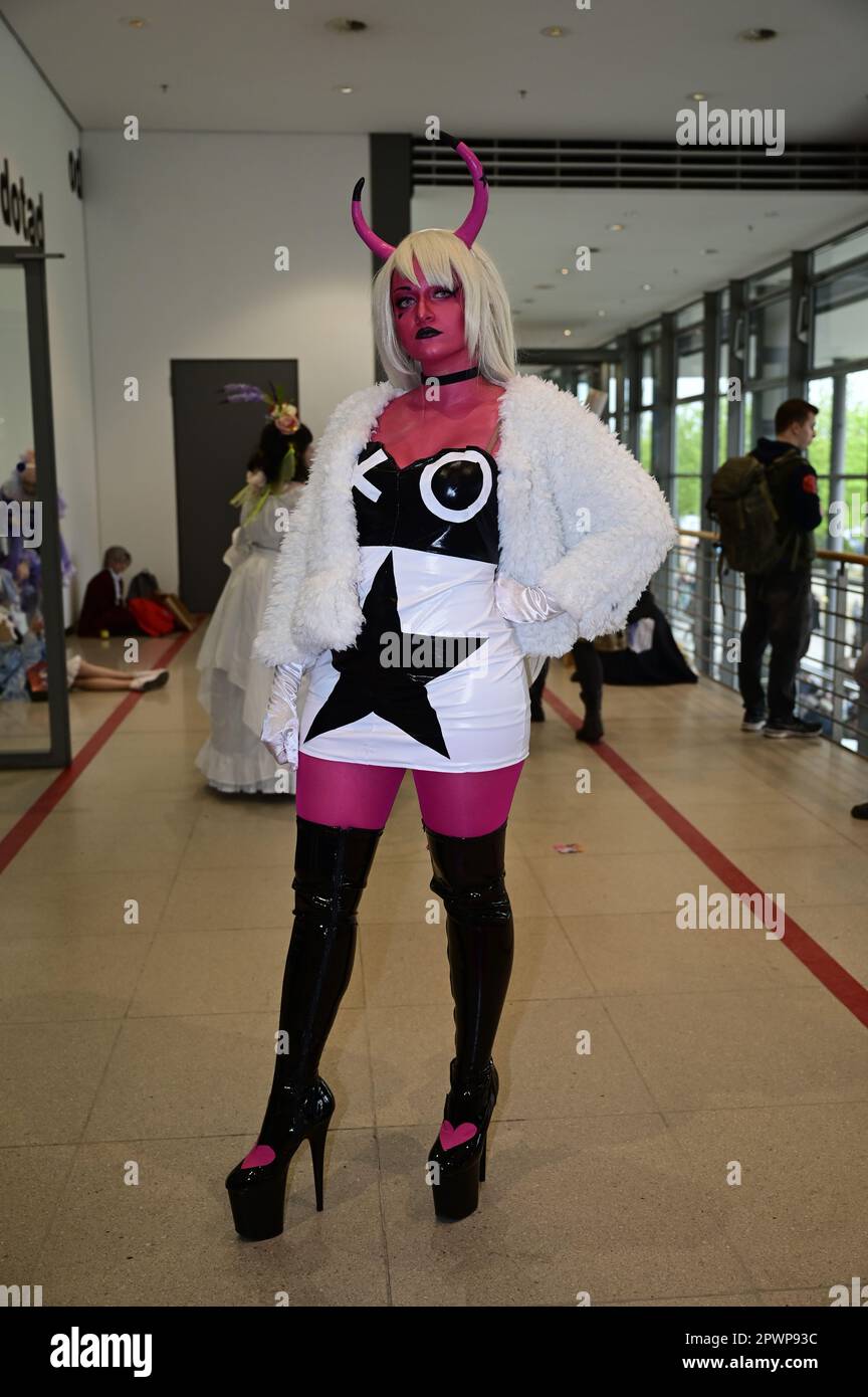 Cosplayer bei der Manga-Comic-Con auf der Leipziger Buchmesse 2023 ...