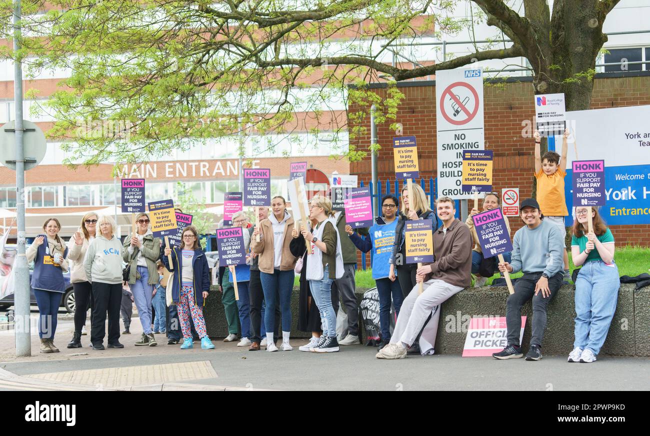 York, UK. May 1st 2023, York Hospital, Nth Yorkshire. Despite ...