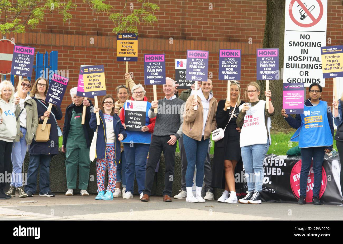 York, UK. May 1st 2023, York Hospital, Nth Yorkshire. Despite ...
