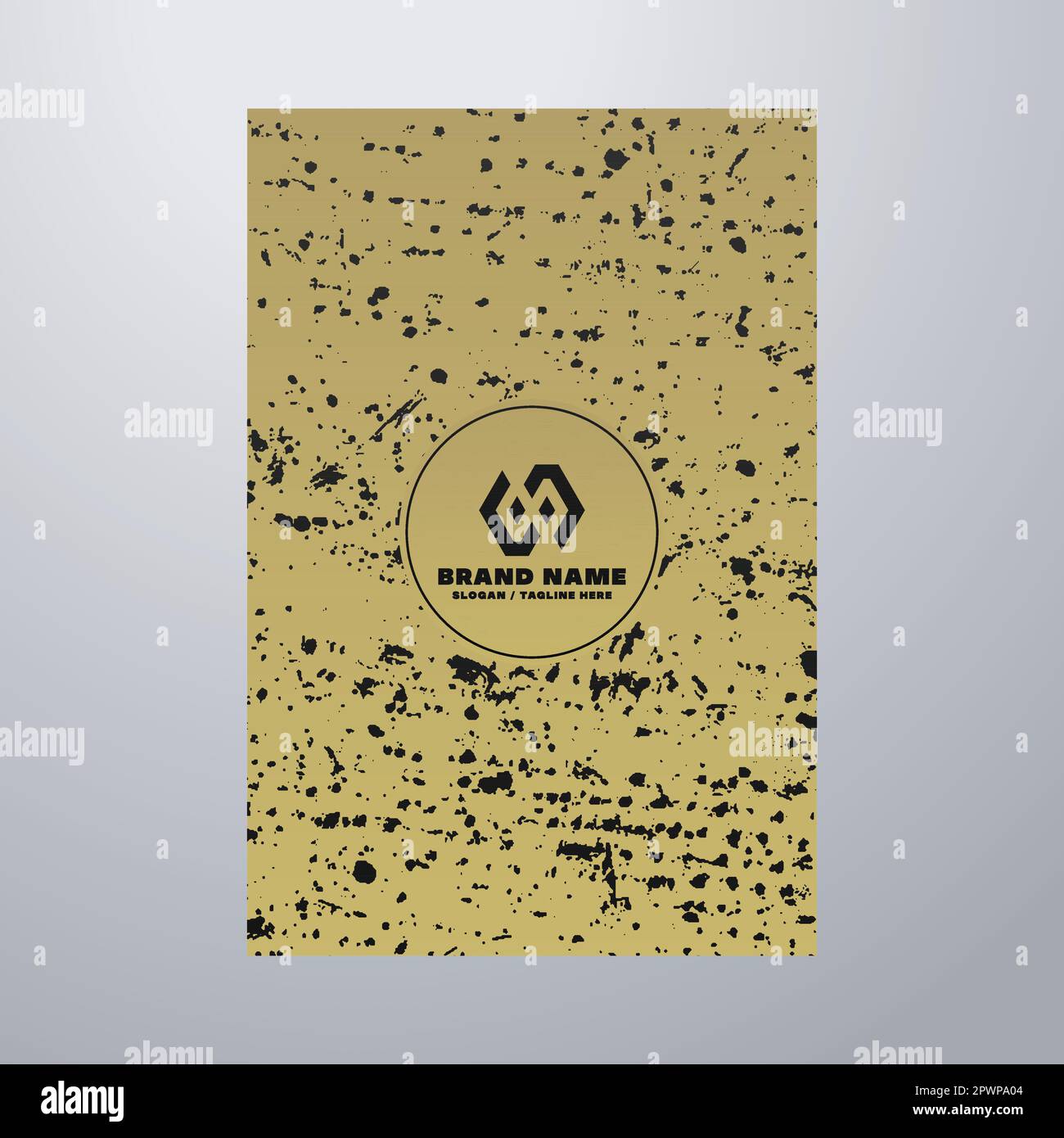 Modern poster with grunge texture style. Editable, resizable, EPS 10 ...