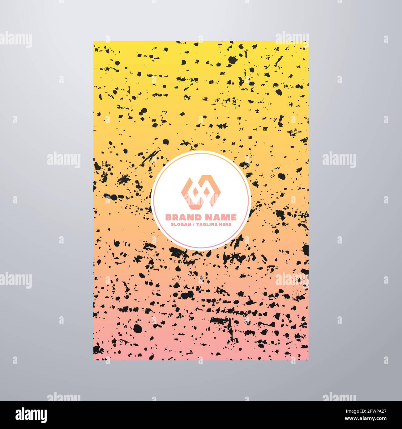 Modern poster with grunge texture style. Editable, resizable, EPS 10 ...