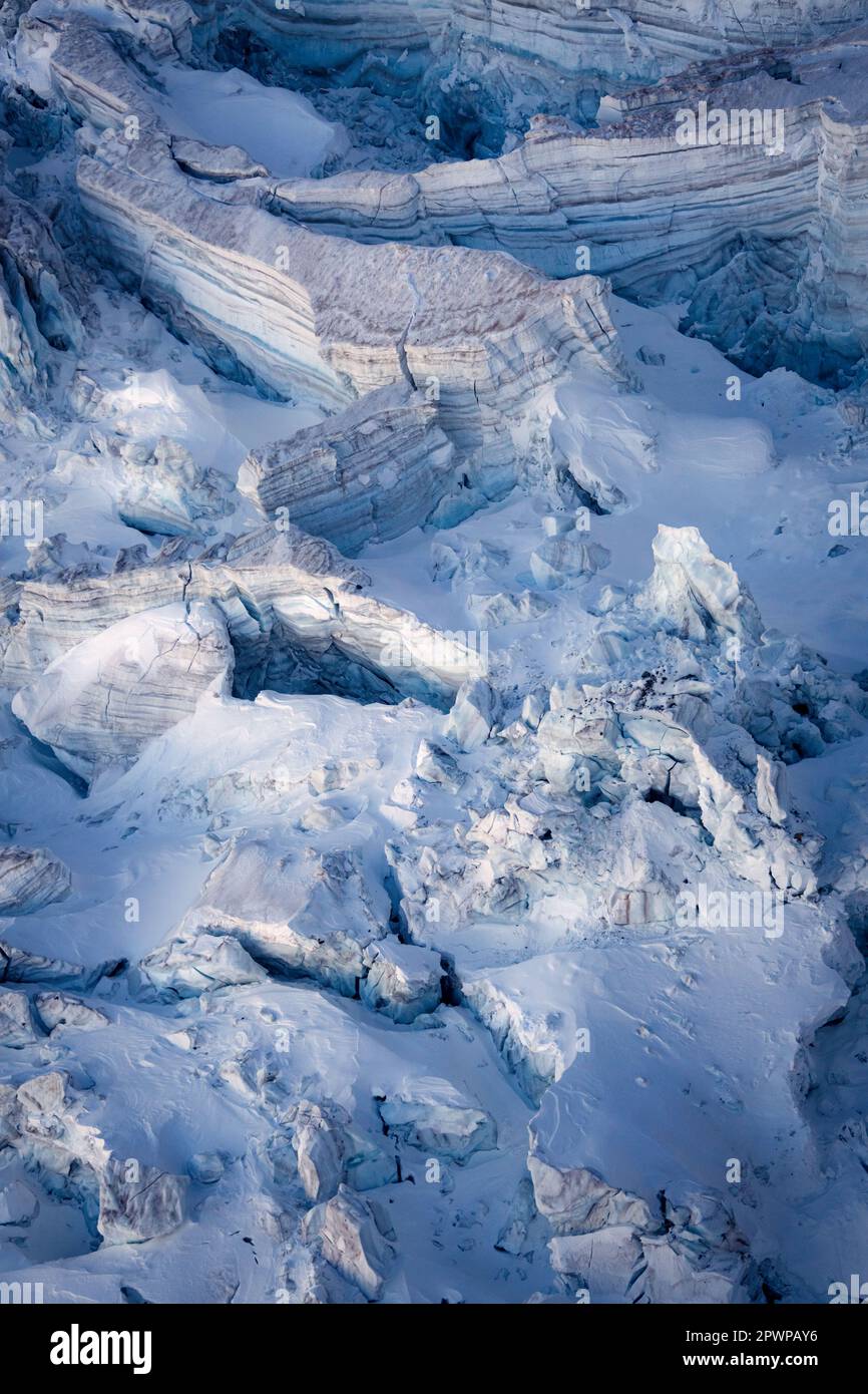 Glacier structures photographed from above Stock Photo - Alamy