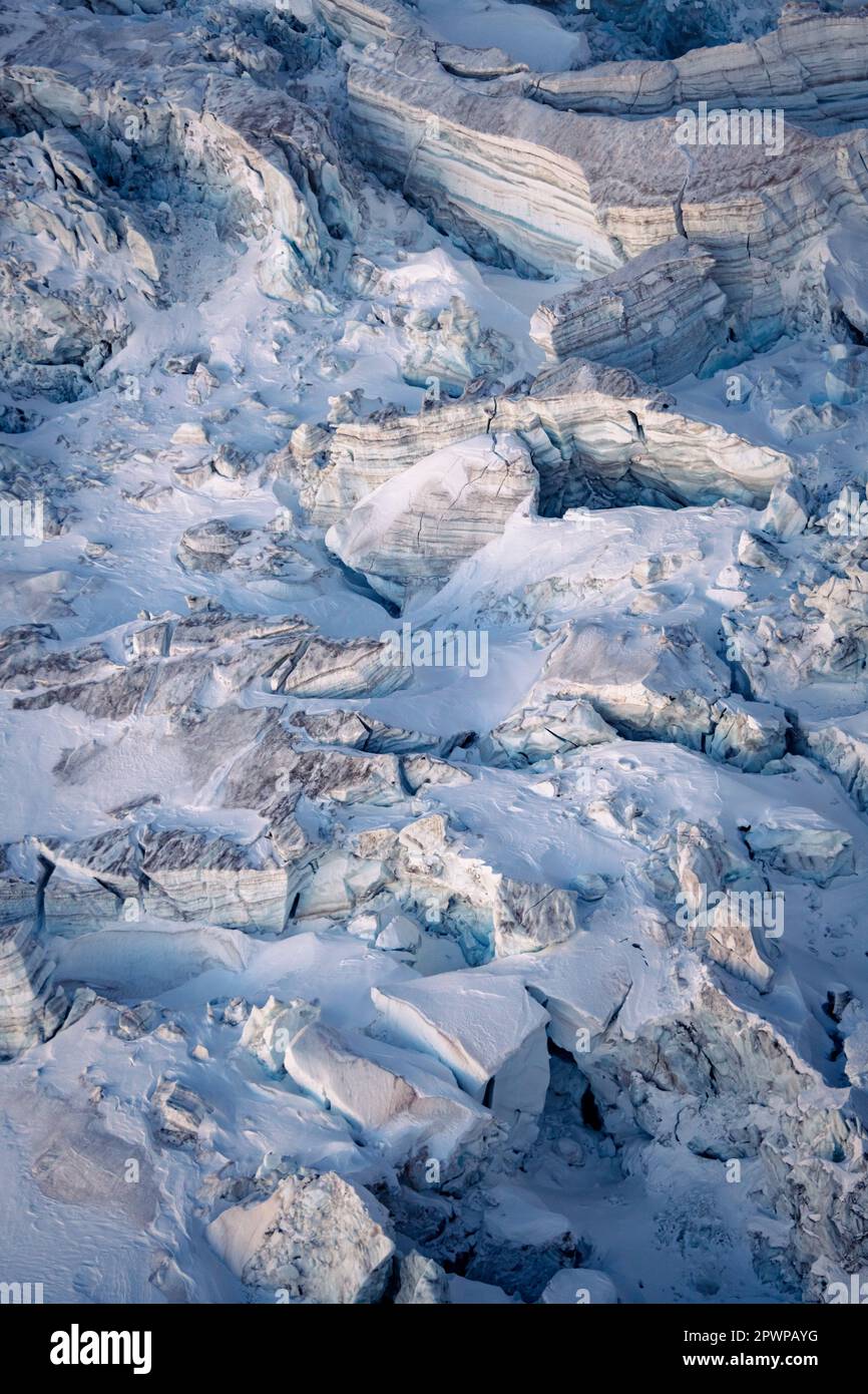Glacier structures photographed from above Stock Photo - Alamy