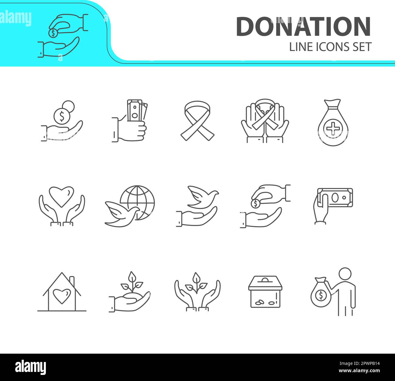 Helping hand blood donation Stock Vector Images - Alamy
