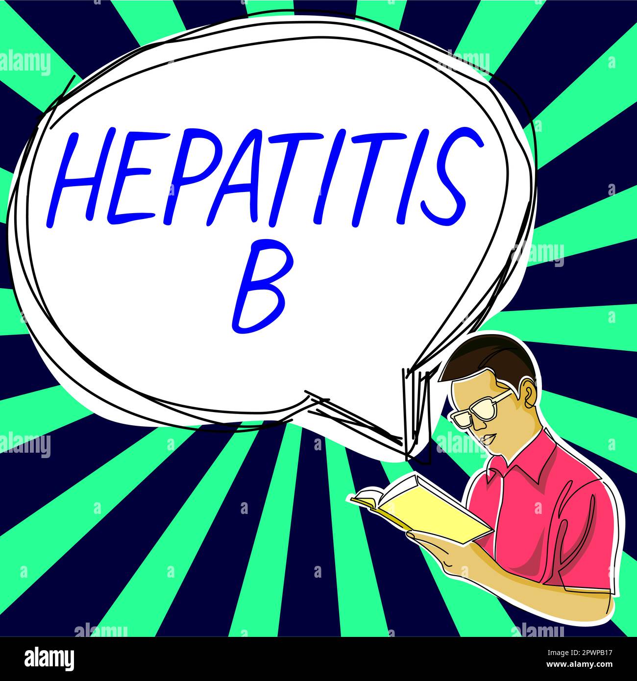 Handwriting text Hepatitis B, Business showcase Severe form of viral ...