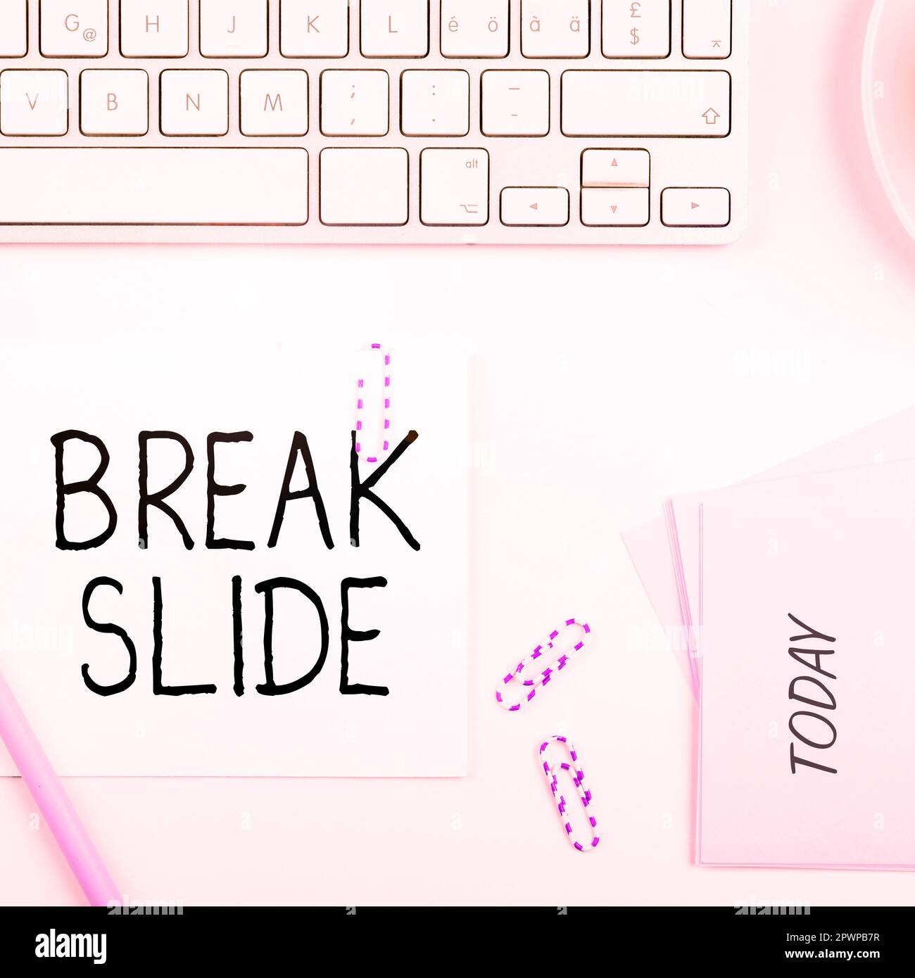 Conceptual display Break Slide, Business idea a good cover slide for ...