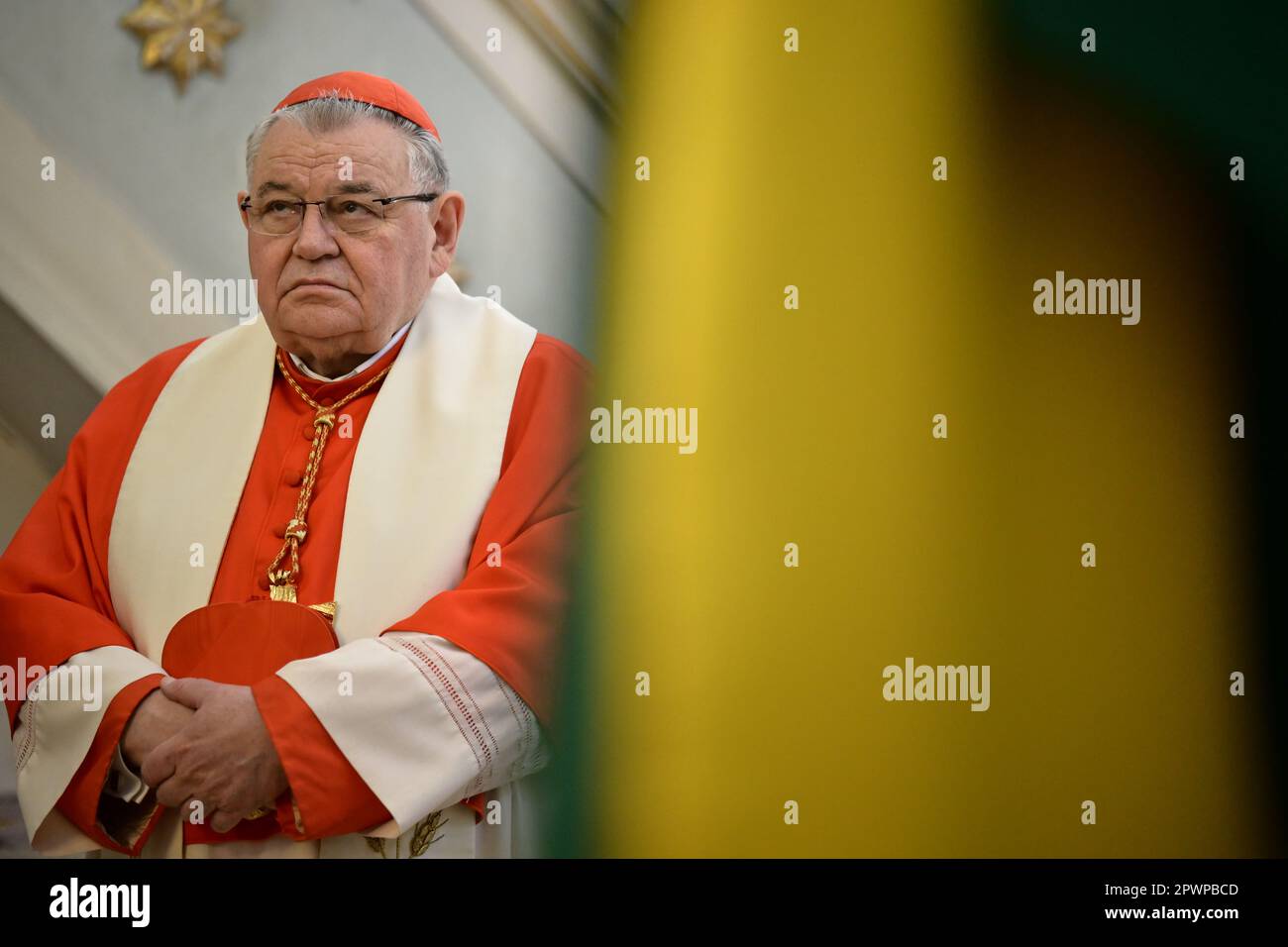 Cardinal Dominic Duka in the Church of the Exaltation of the Holy Cross ...