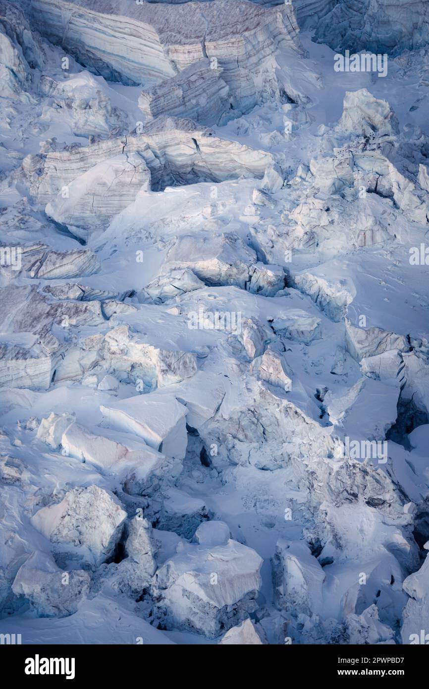 Glacier structures photographed from above Stock Photo - Alamy