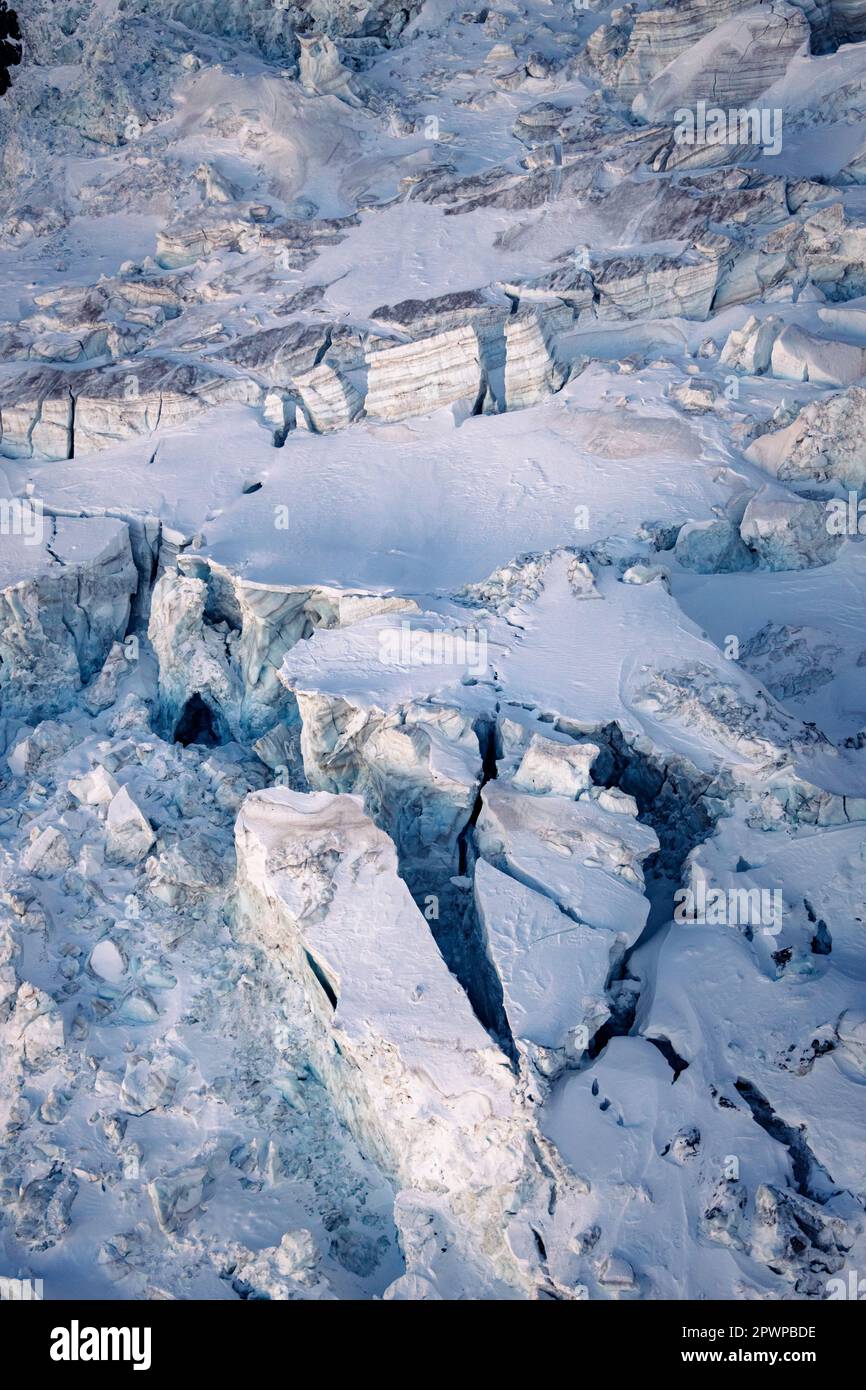 Glacier structures photographed from above Stock Photo - Alamy