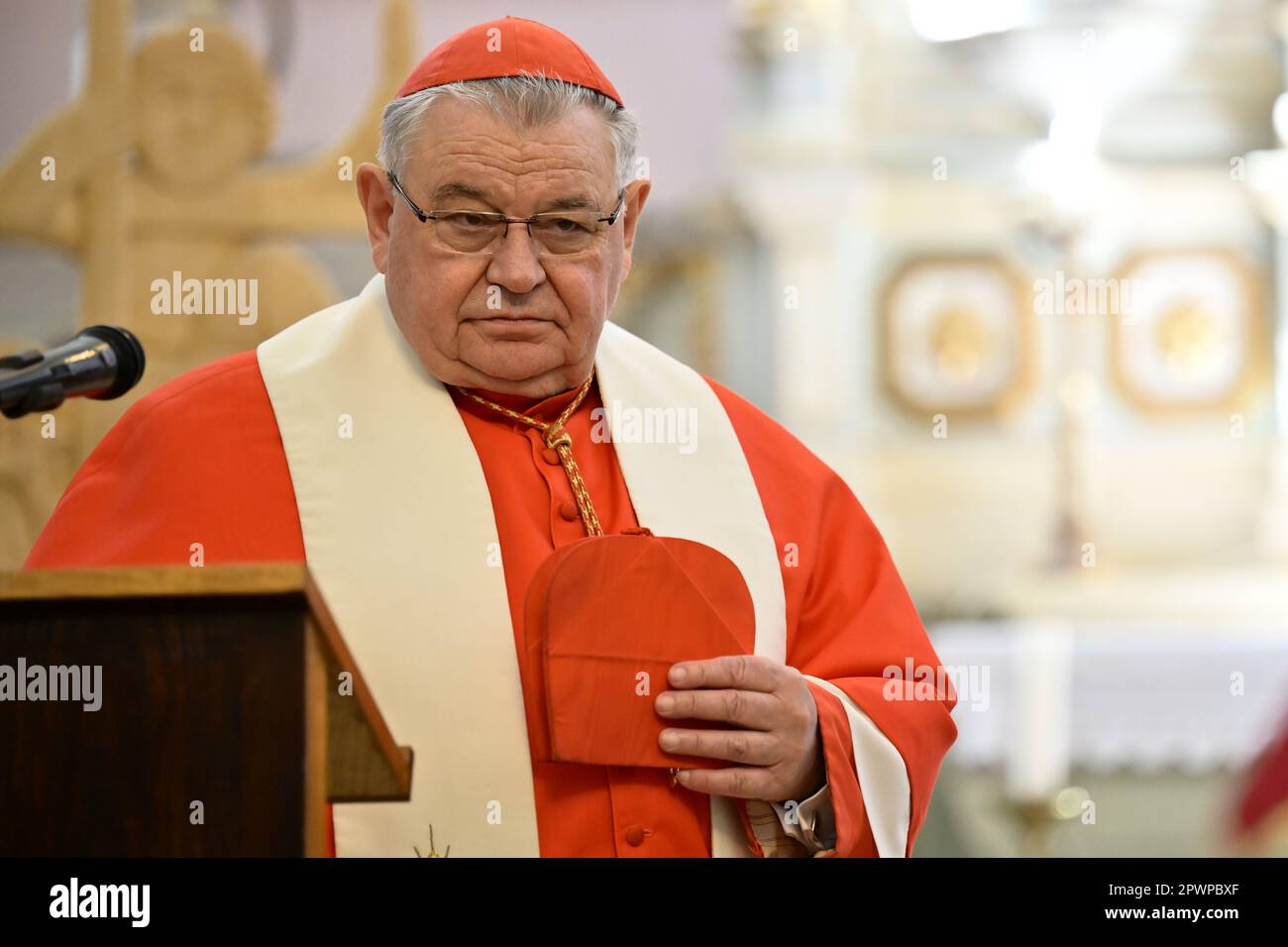 Cardinal Dominic Duka in the Church of the Exaltation of the Holy Cross ...