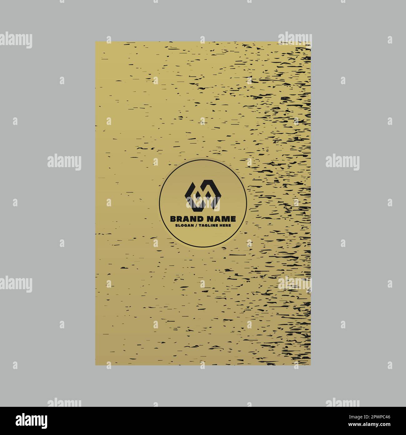 Modern poster with grain texture style. Editable, resizable, EPS 10 ...