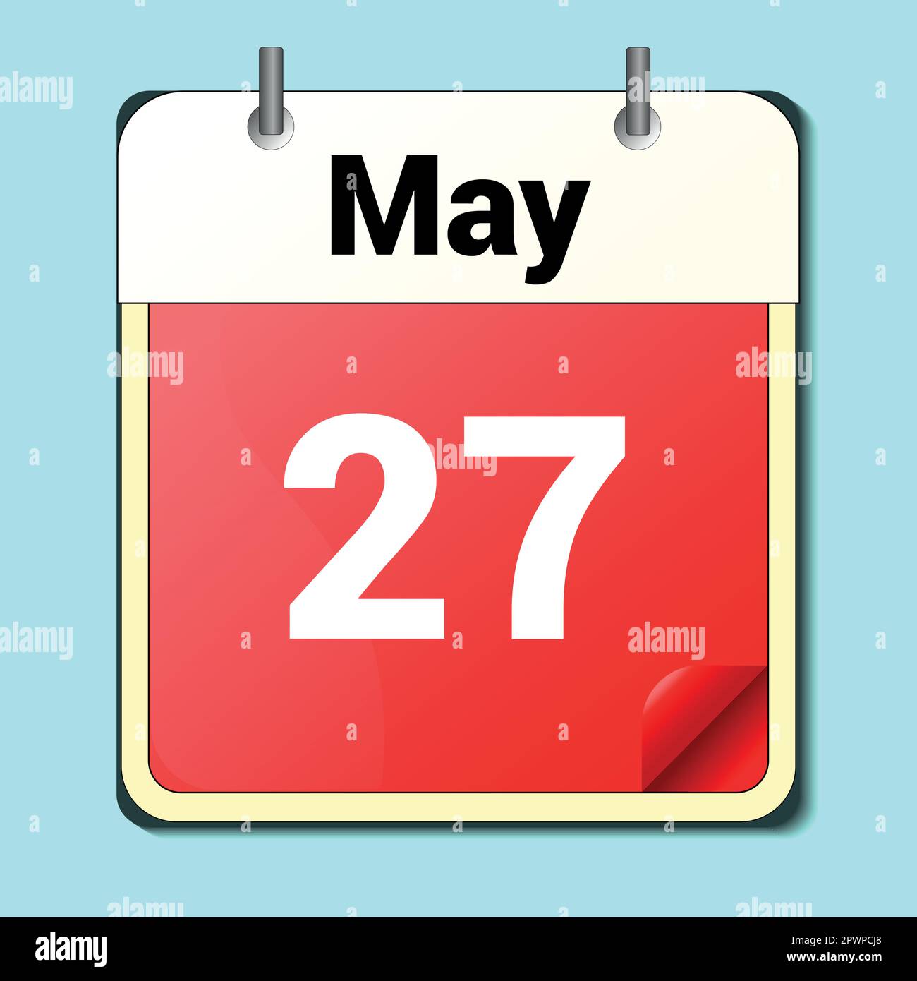day on the calendar, vector image format, May 27 Stock Vector Image ...