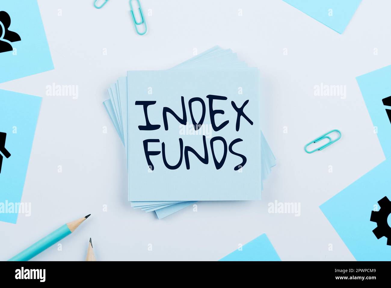Writing displaying text Index Funds, Word Written on mutual fund built ...