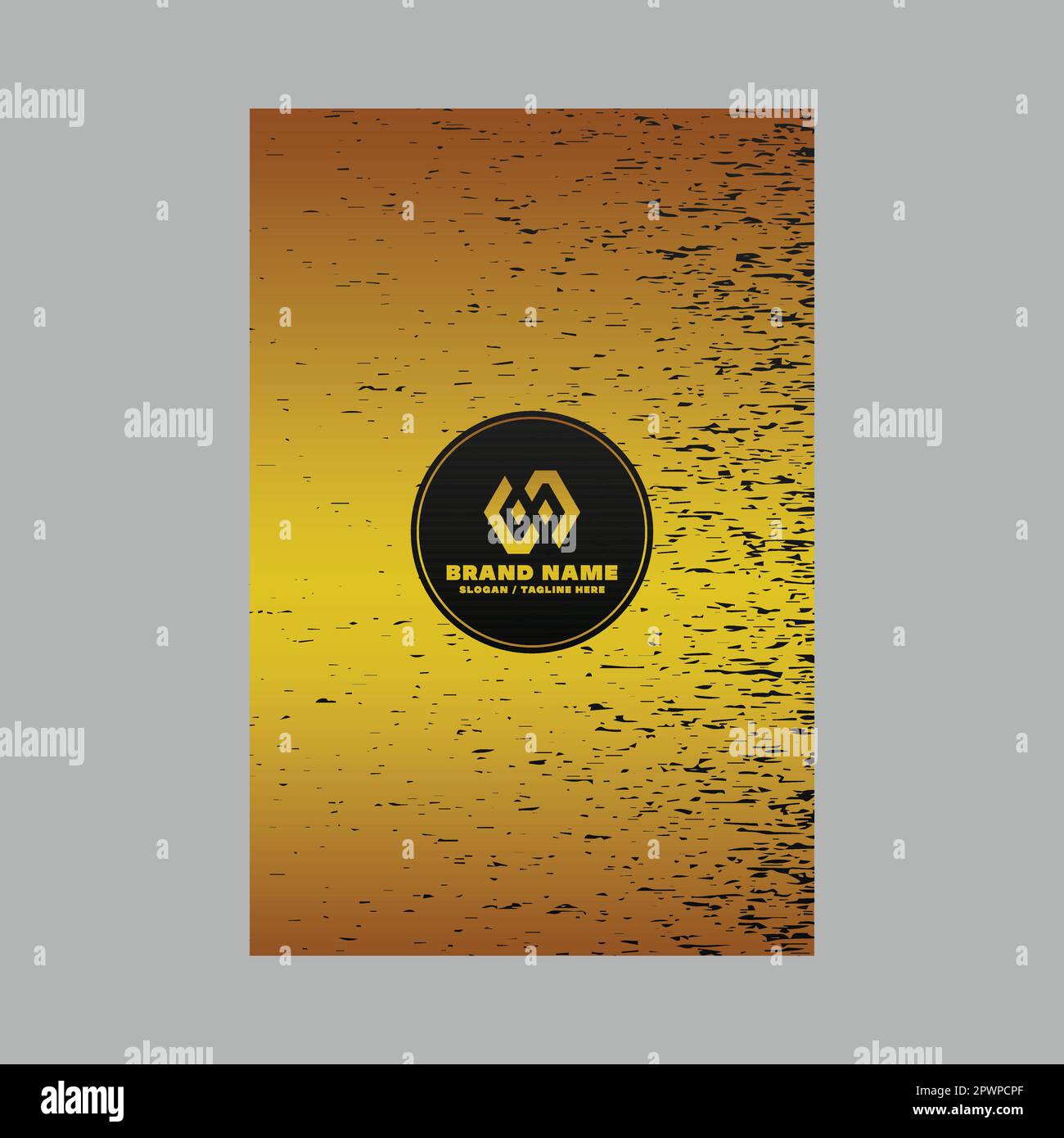 Modern poster with grain texture style. Editable, resizable, EPS 10 ...