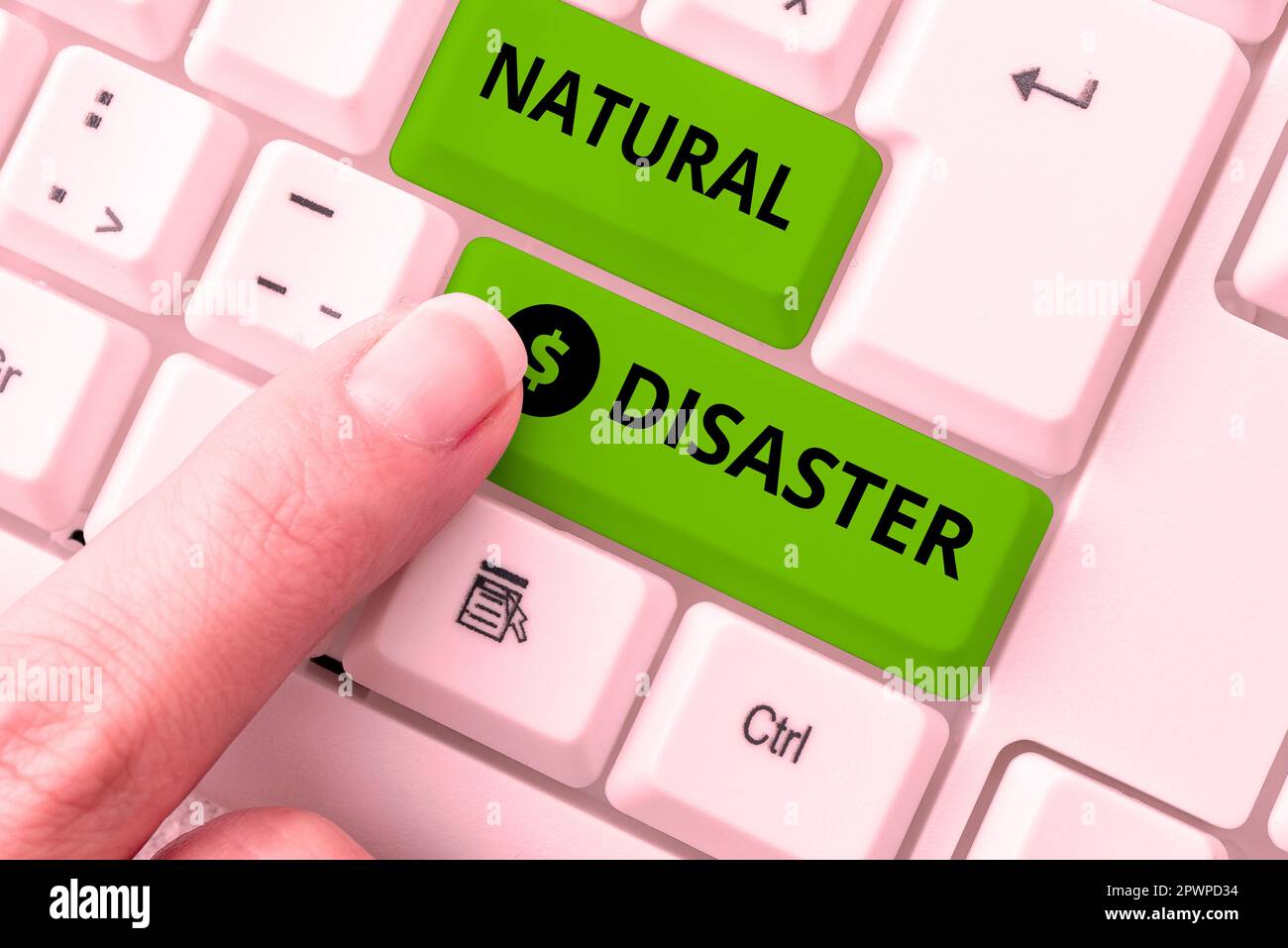 Text caption presenting Natural Disaster, Concept meaning occurring in ...
