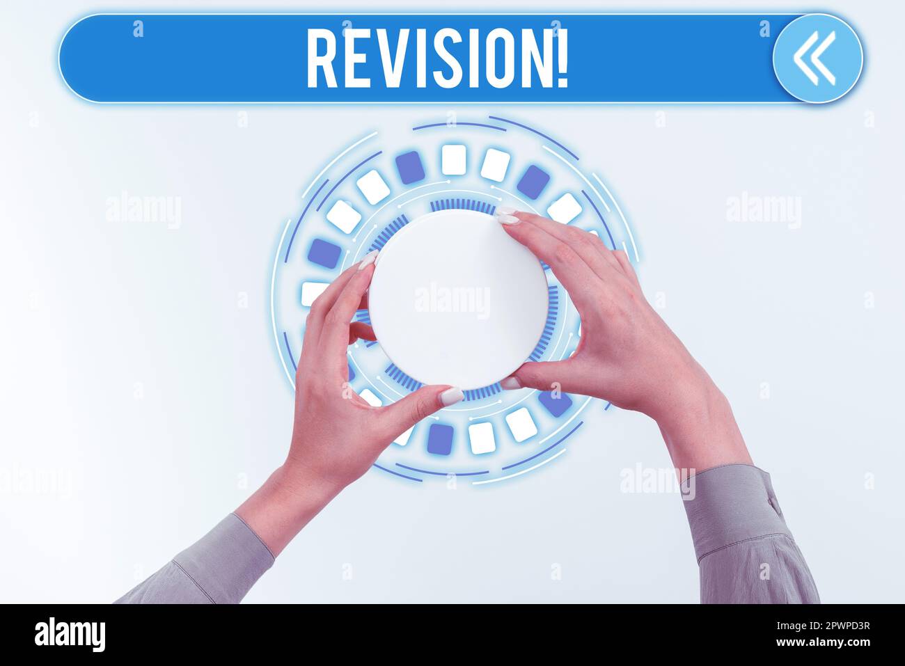 Hand writing sign Revision, Word Written on action of revising over ...