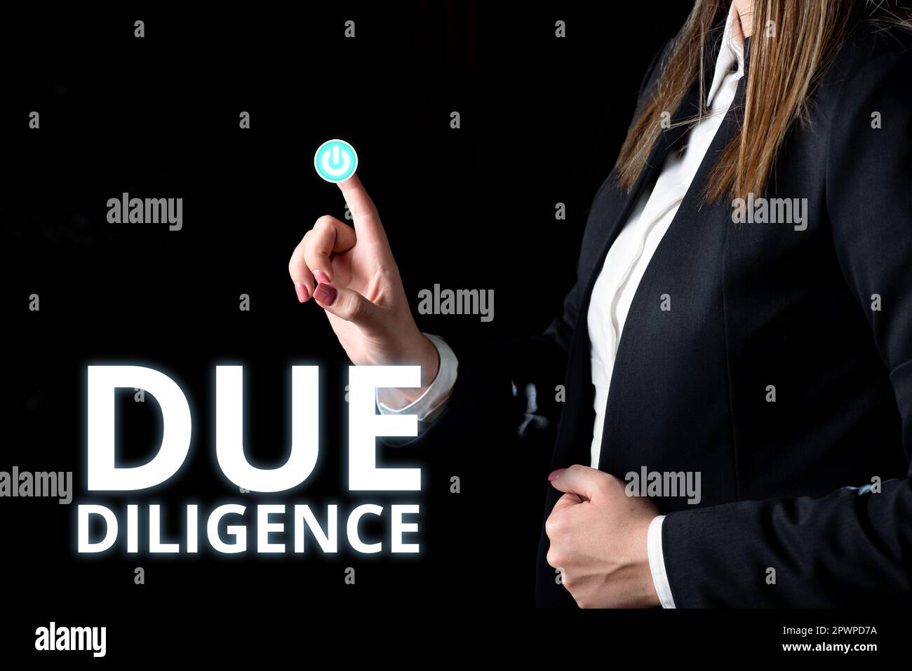 Text showing inspiration Due Diligence, Business approach avoid harming ...