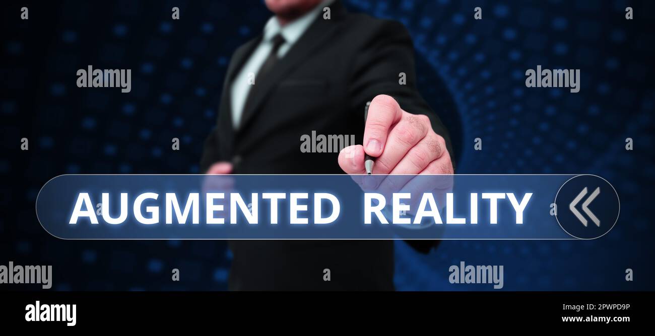 Handwriting text Augmented Reality, Conceptual photo technology that ...