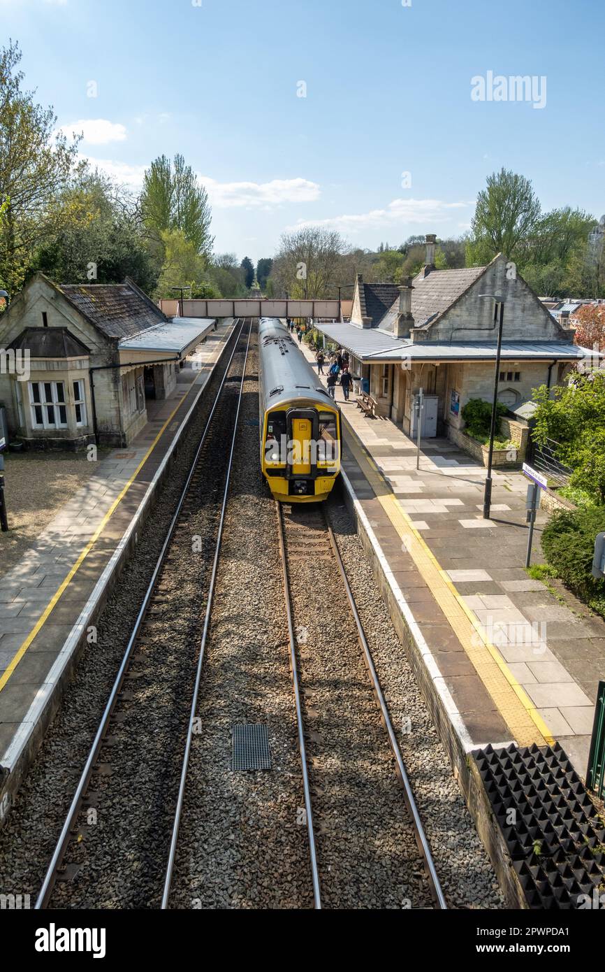 Trowbridge railway station the main Wessex line, Trowbridge, Wiltshire ...
