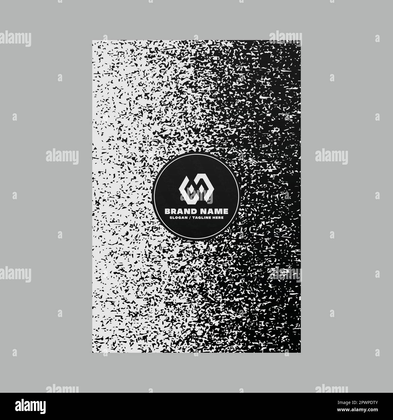 Modern poster with grain texture style. Editable, resizable, EPS 10 ...