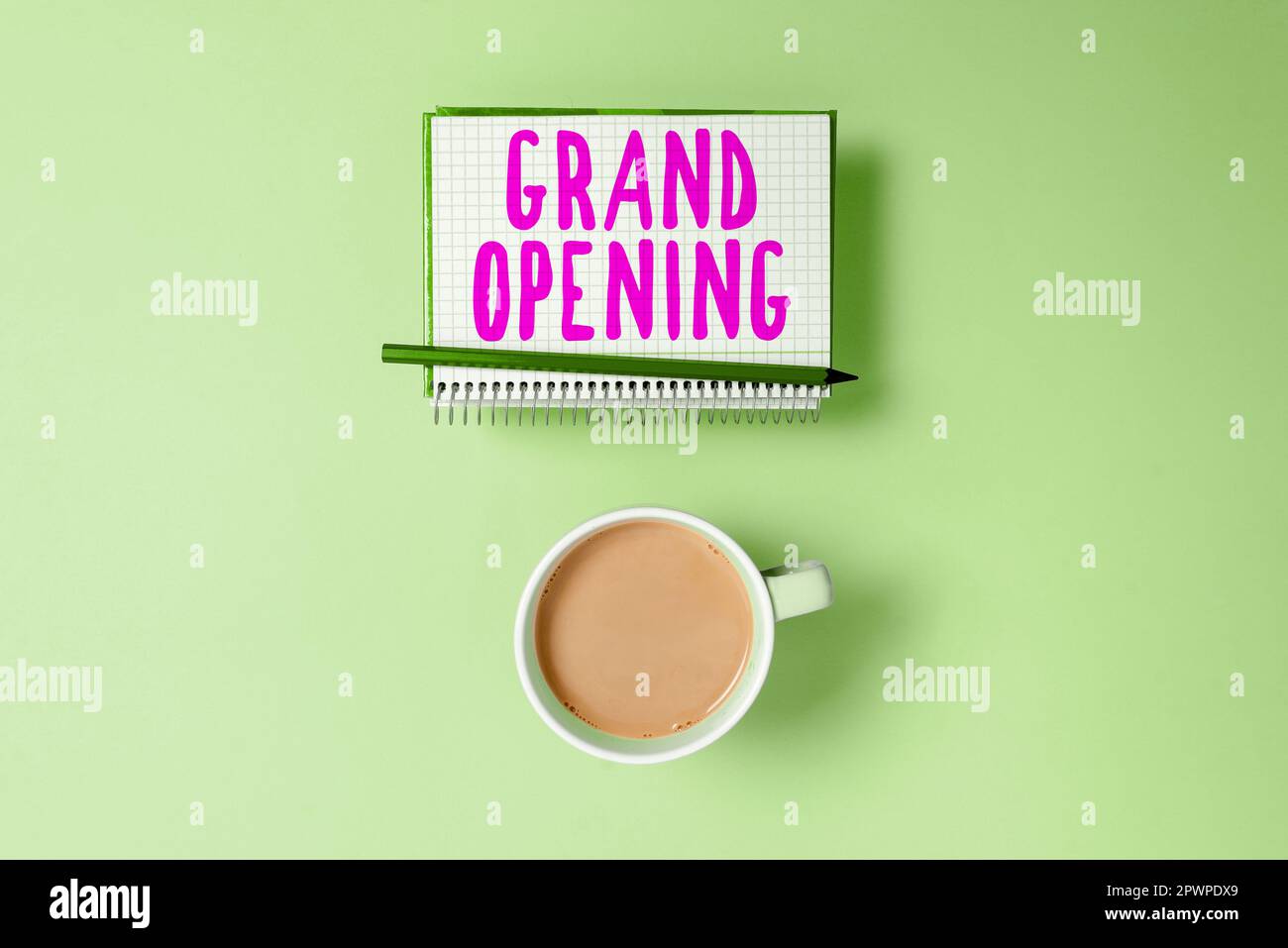 Conceptual display Grand Opening, Concept meaning Ribbon Cutting New ...