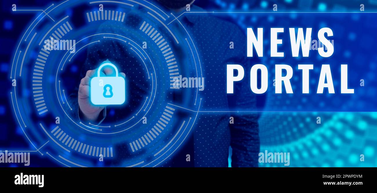 Inspiration showing sign News Portal, Business showcase designed ...