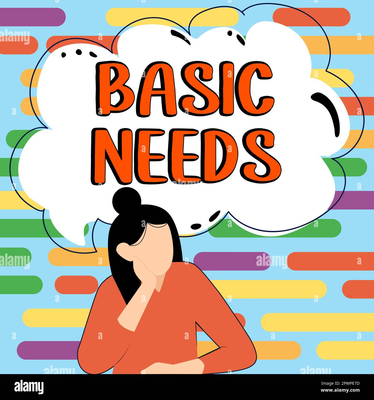 Conceptual caption Basic Needs, Business concept something that you ...