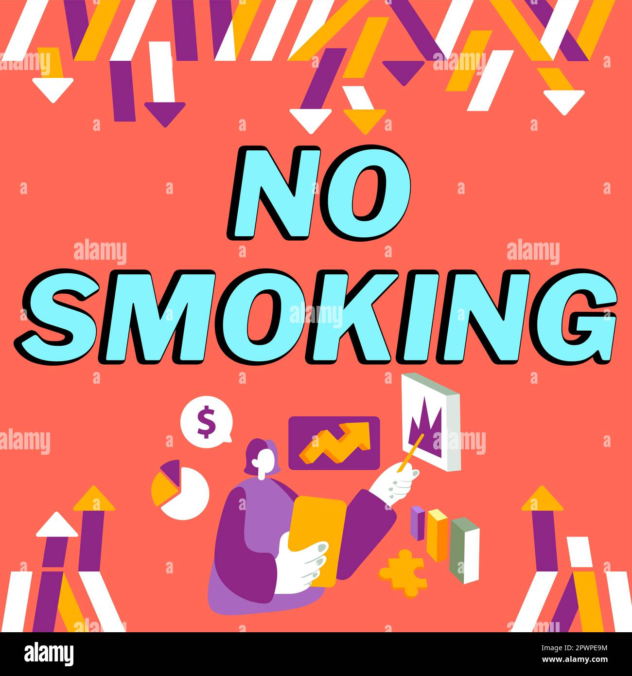 Writing displaying text No Smoking, Conceptual photo using tobacco is ...