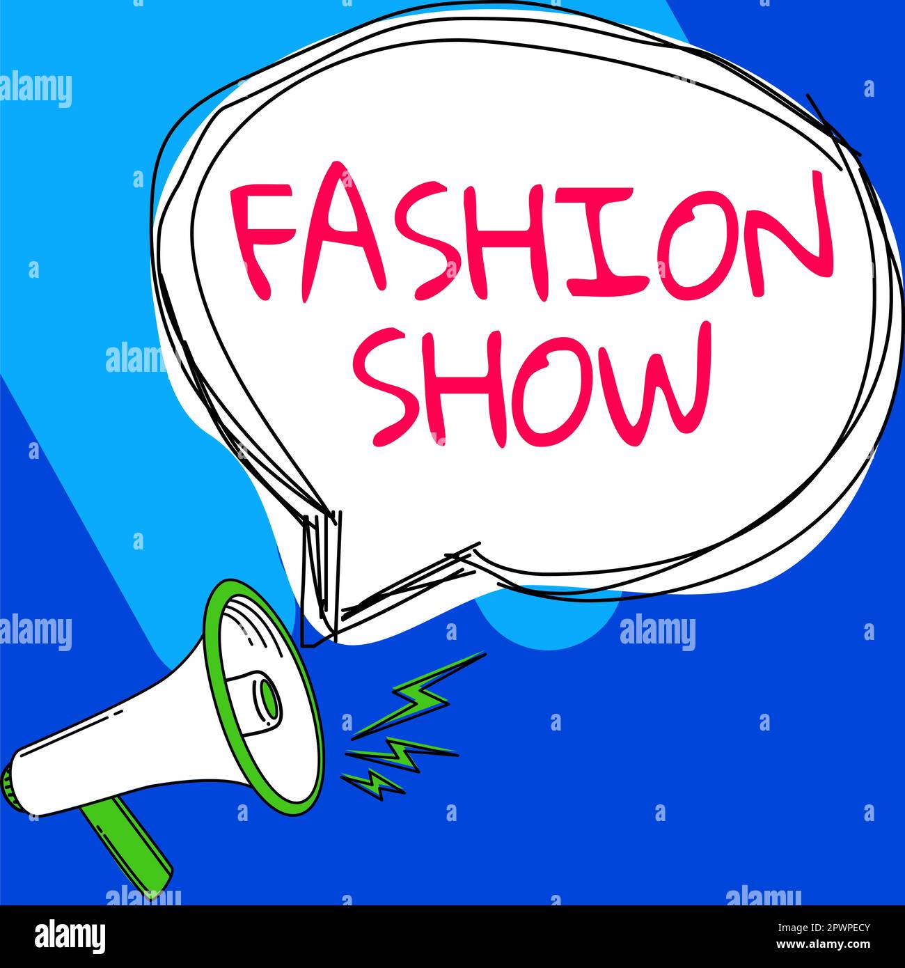 Conceptual caption Fashion Show, Word for exibition that involves ...