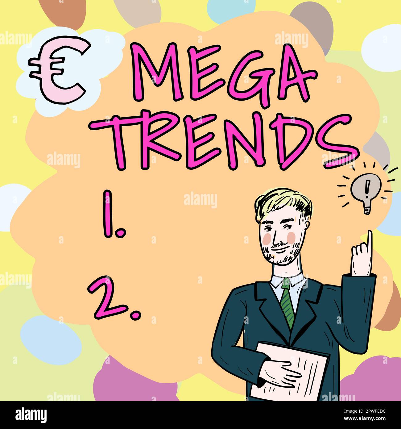 Text showing inspiration Mega Trends, Concept meaning powerful ...