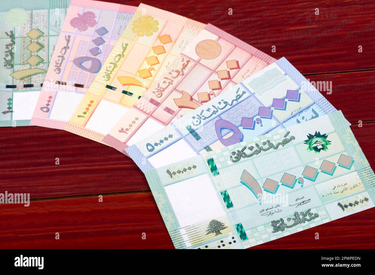 Lebanese money - pound a business background Stock Photo - Alamy