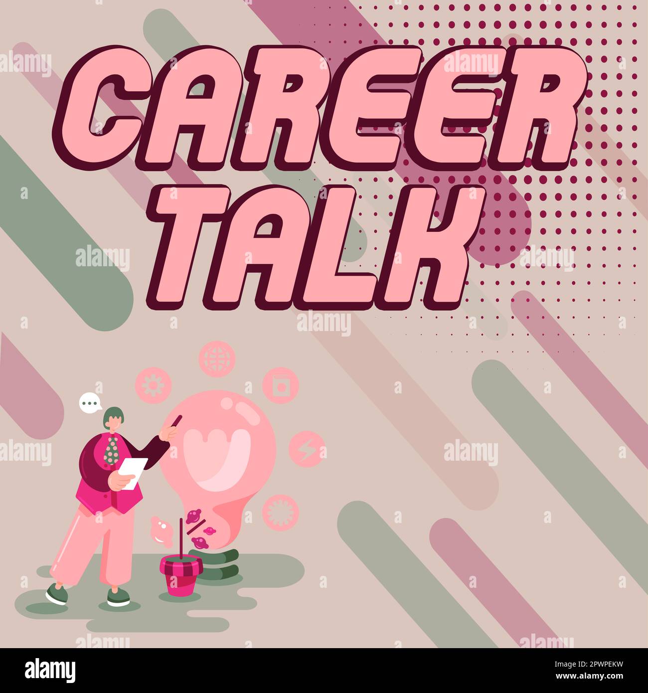 Conceptual display Career Talk, Business showcase provide information ...