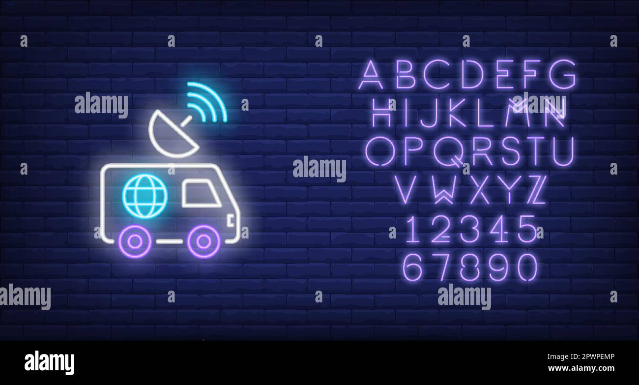 News TV neon sign Stock Vector Image & Art - Alamy