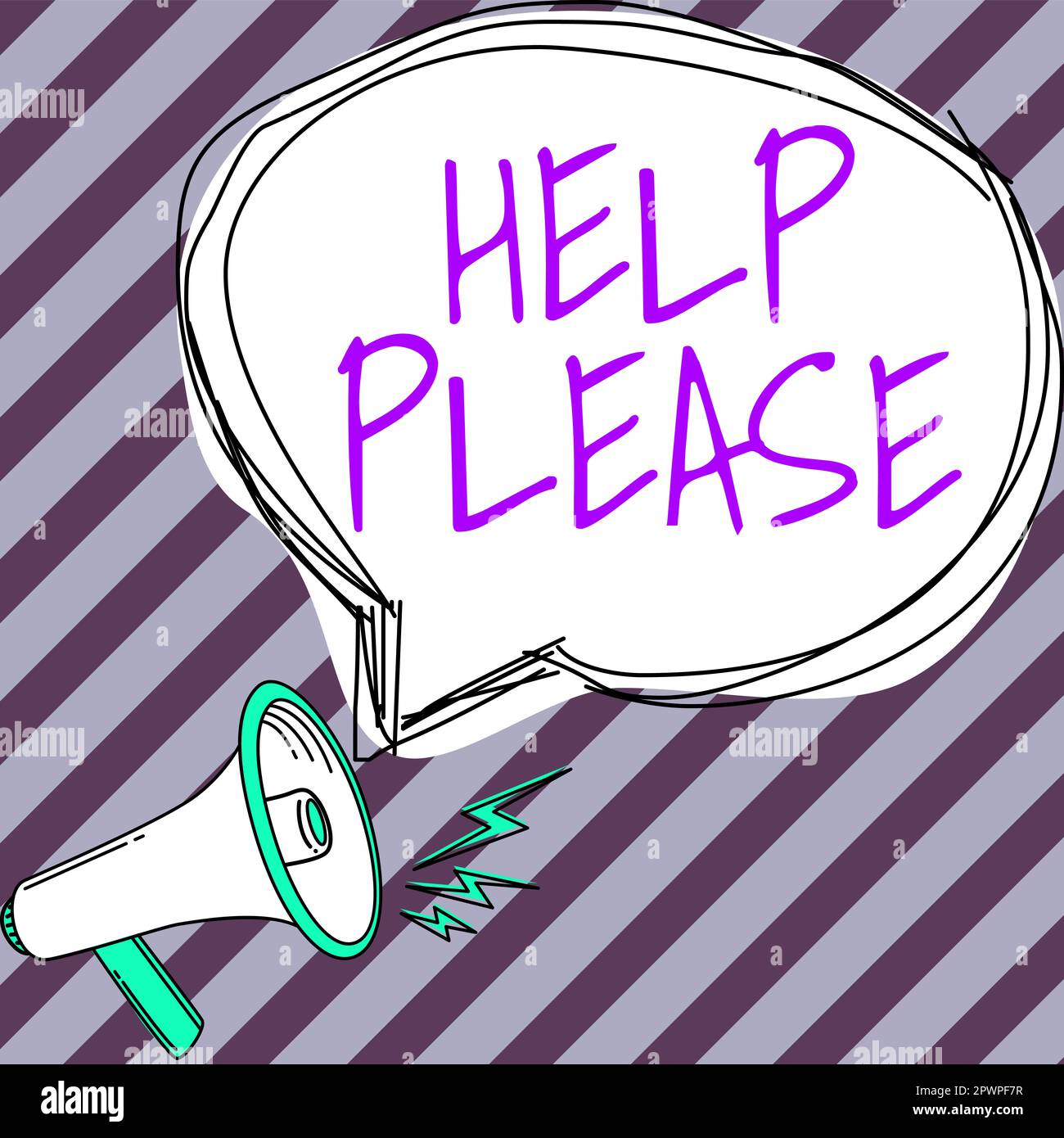 Conceptual display Help Please, Word for used to make a request or ...