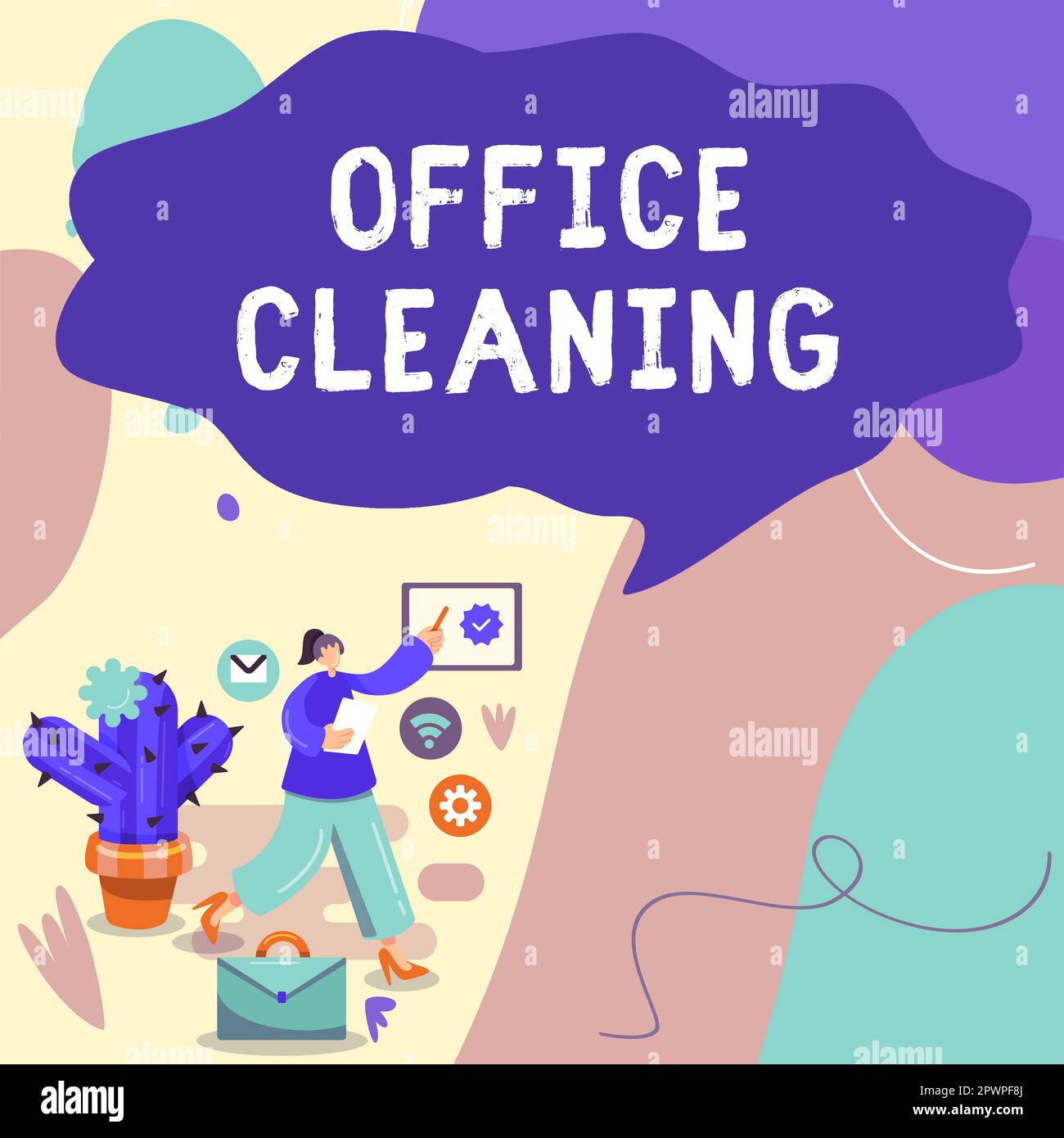 Writing displaying text Office Cleaning, Word Written on the action or ...