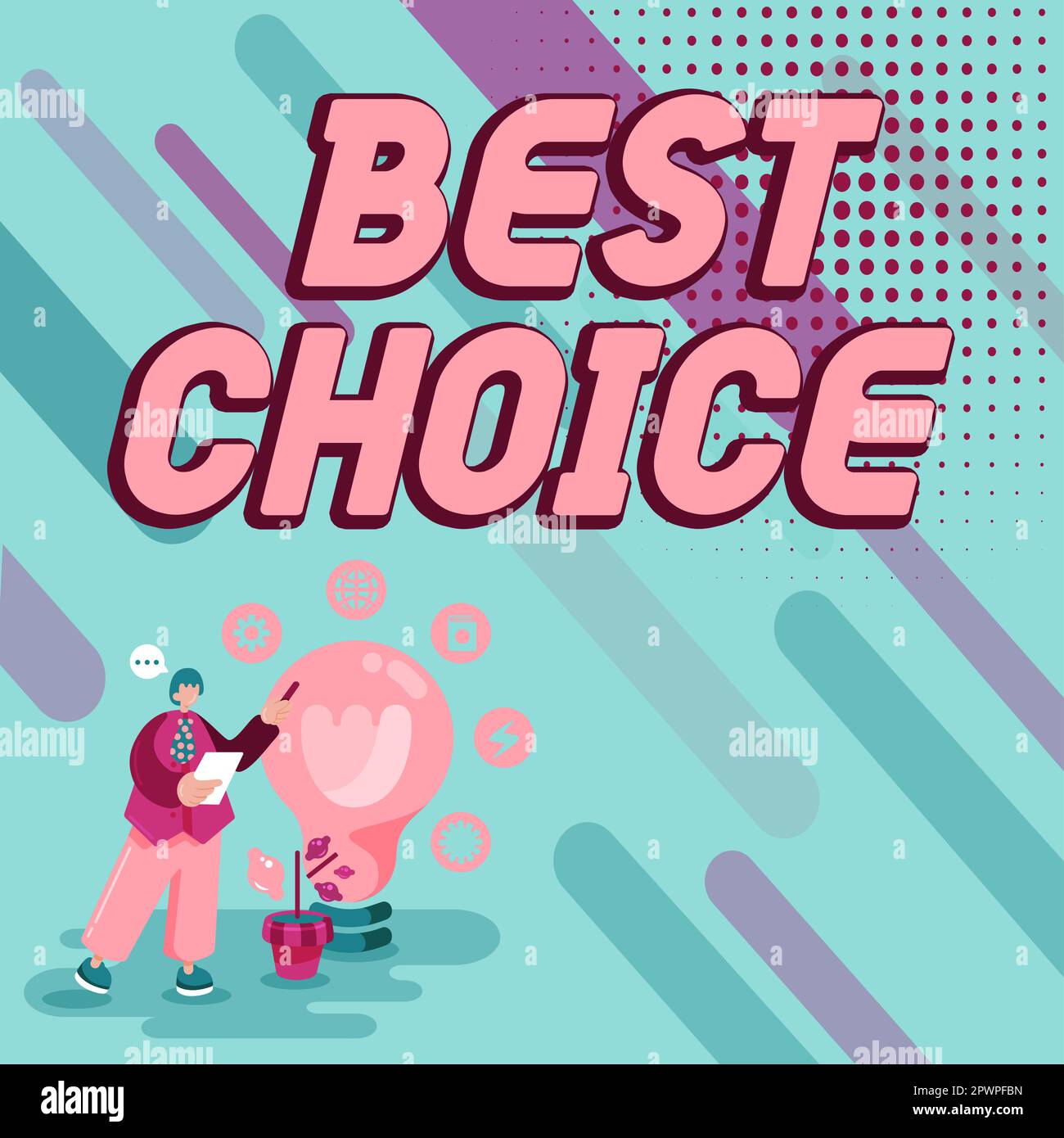 Text caption presenting Best Choice, Internet Concept act of picking or ...