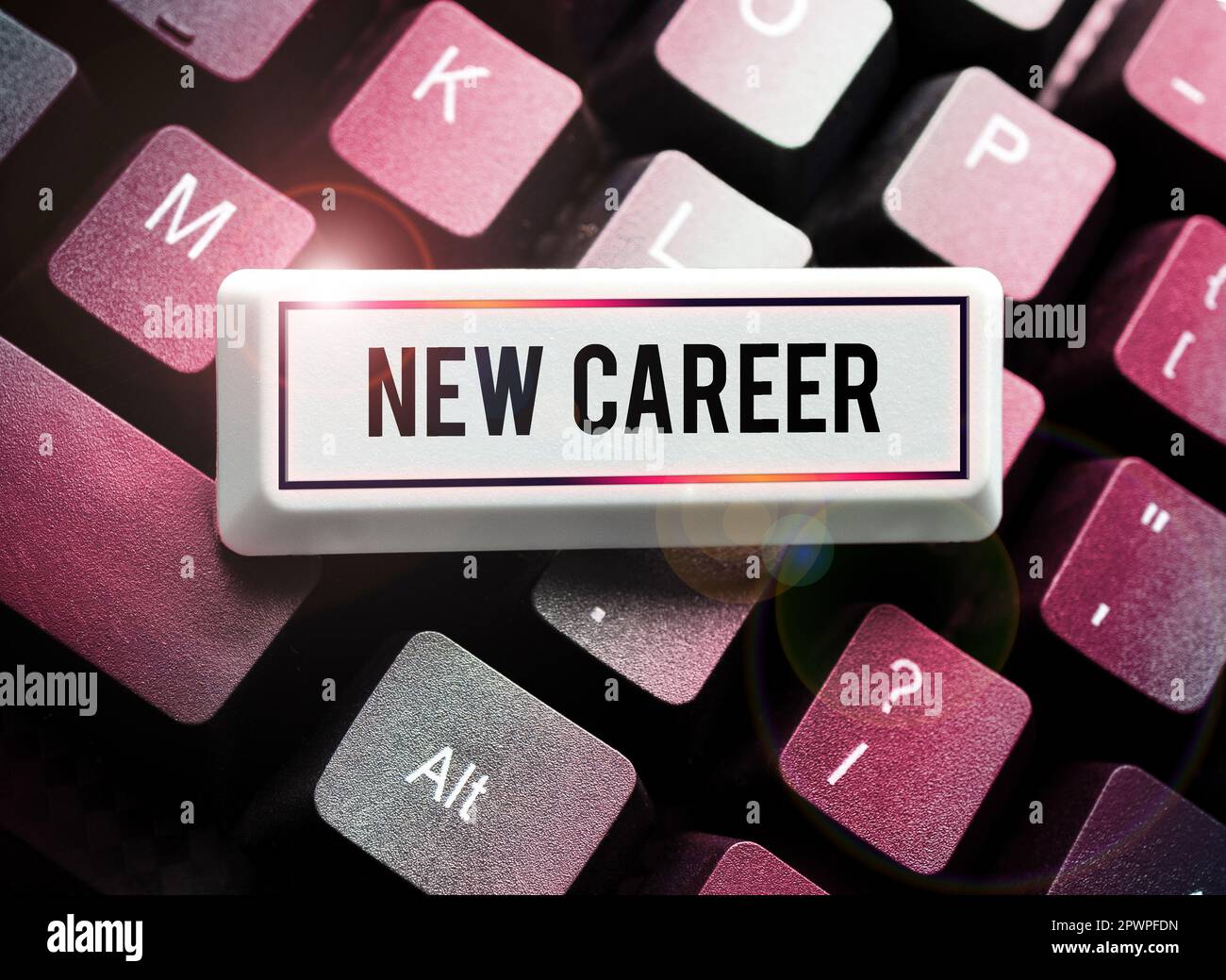 Text showing inspiration New Career, Internet Concept a change to a ...