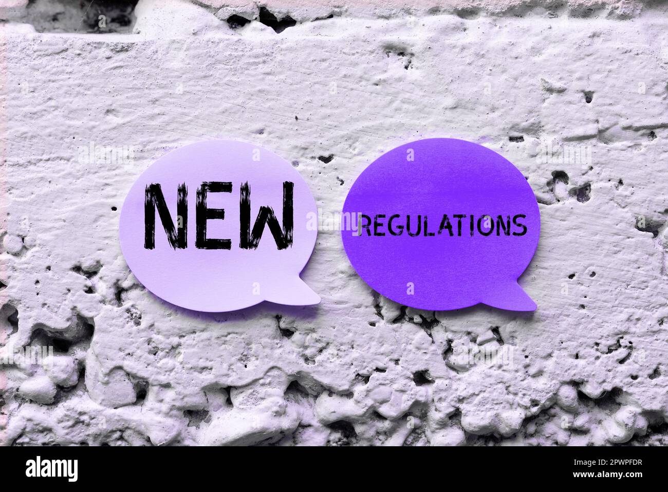 Sign displaying New Regulations, Business idea Regulation controlling ...