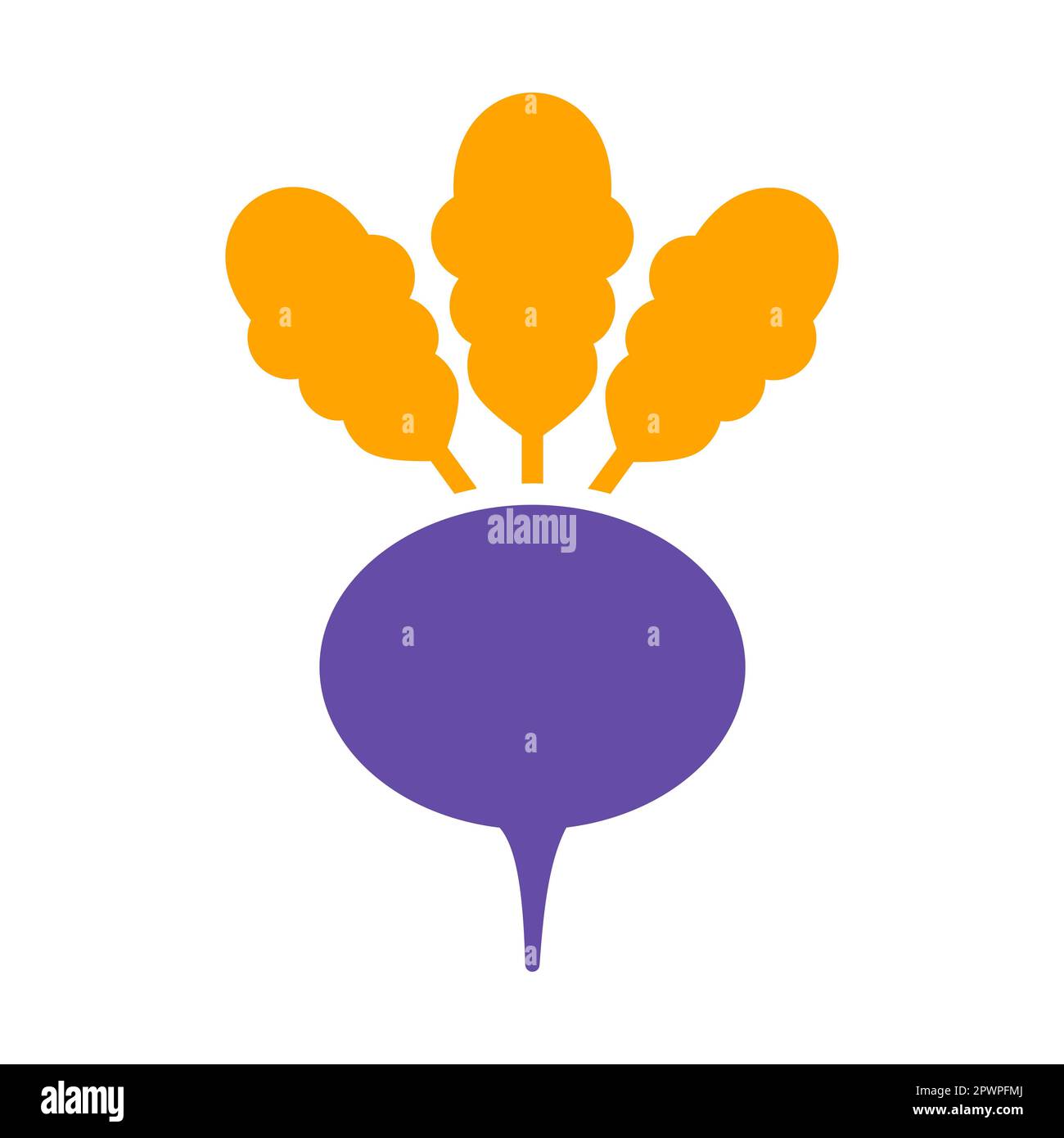 Turnip isolated design vector glyph icon. Vegetable sign. Graph symbol ...