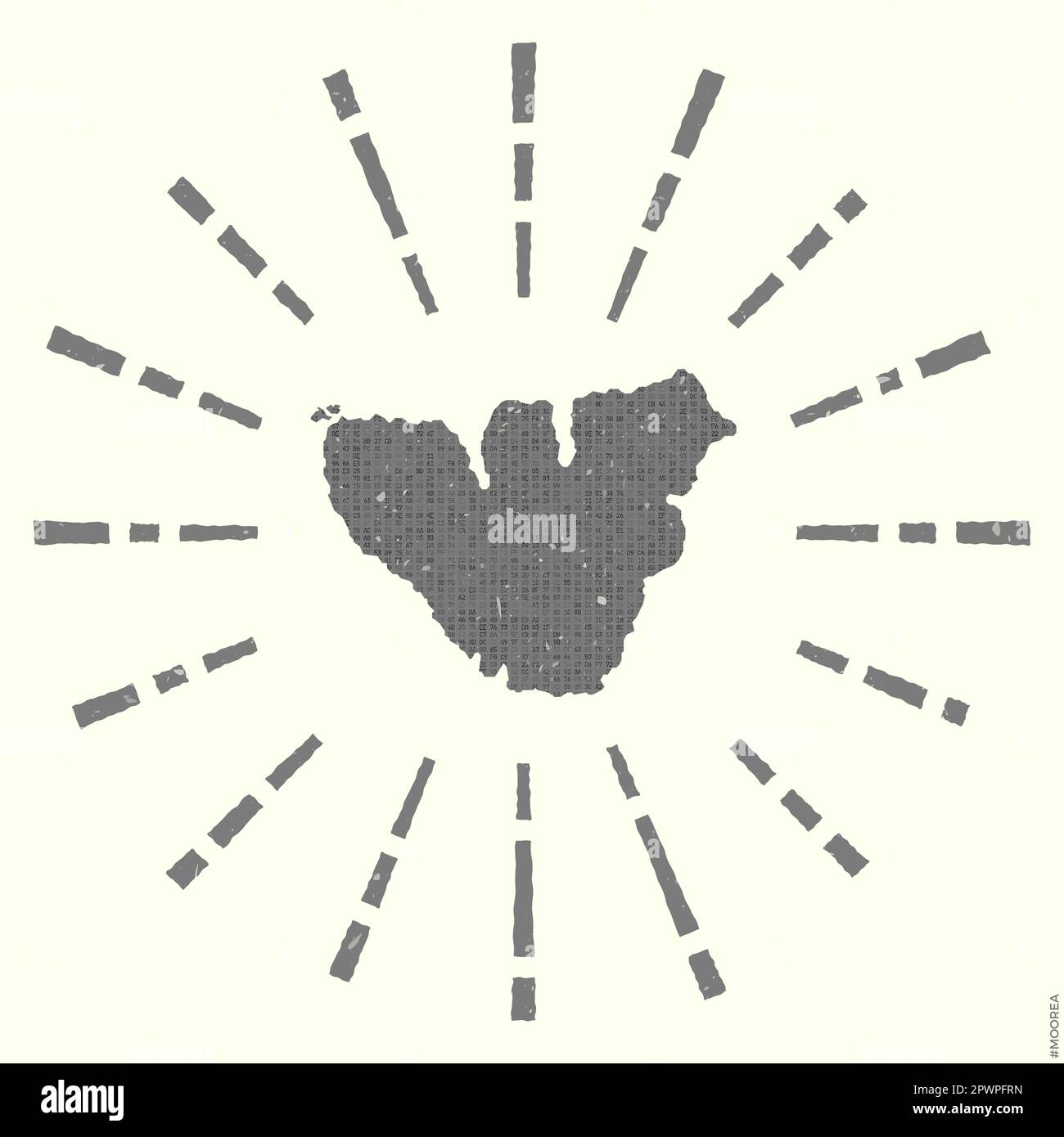 Map of moorea island Stock Vector Images - Alamy