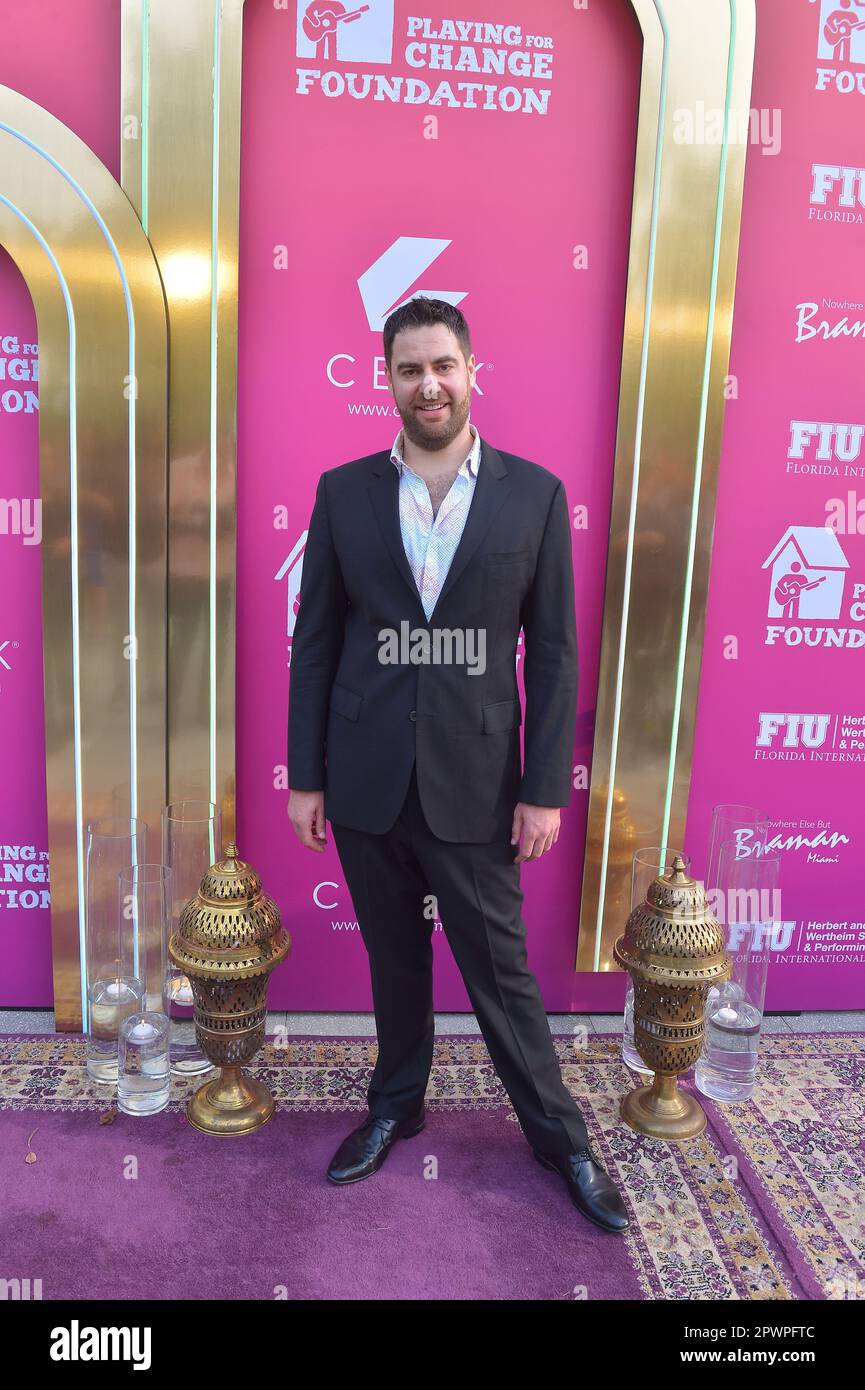 MIAMI, FL - APRIL 29: The CEO of Playing for Change Foundation, Jake ...