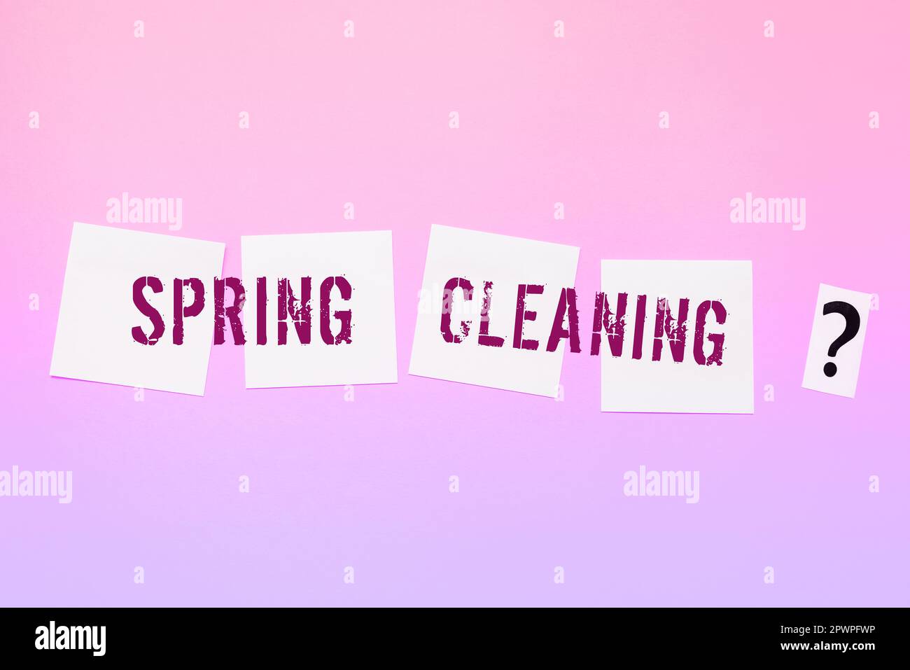 Text caption presenting Spring Cleaning, Business idea practice of ...