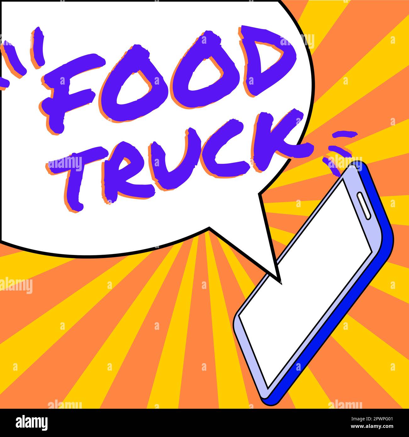 Handwriting text Food Truck, Business approach a large vehicle with ...