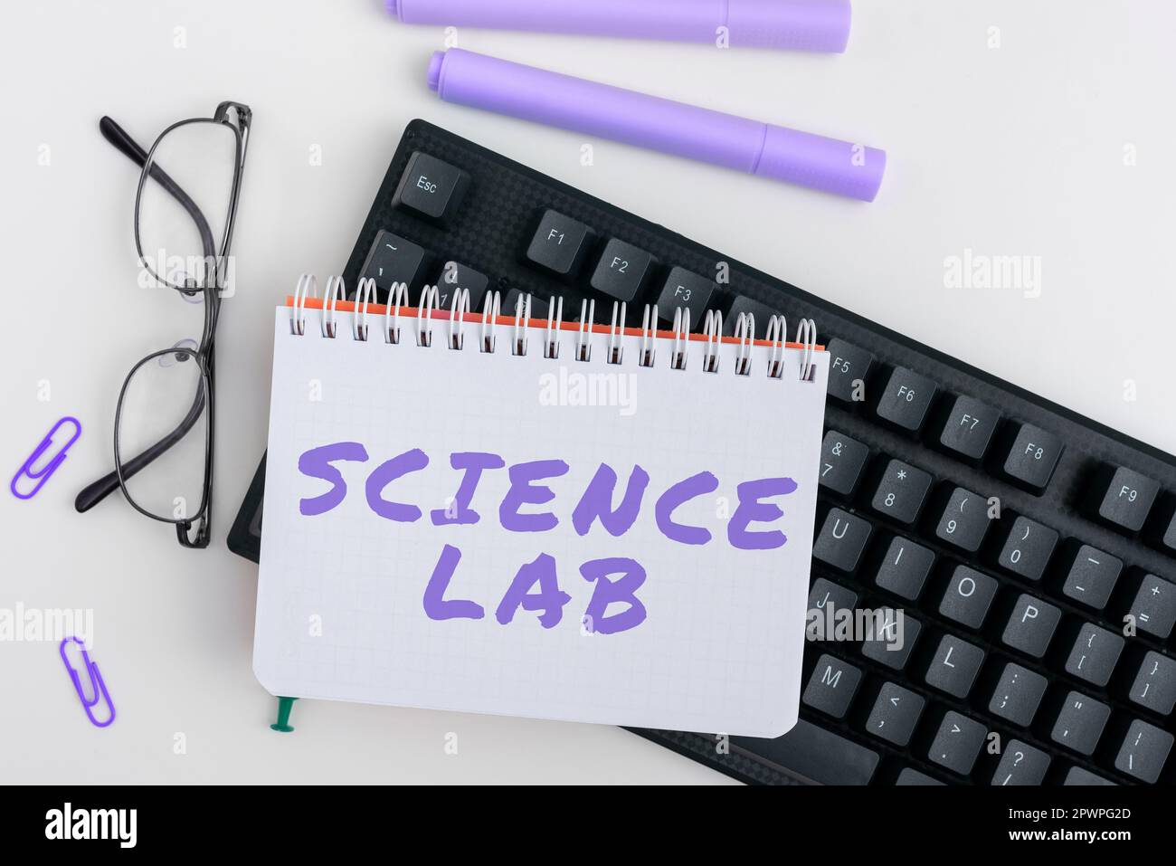 Hand writing sign Science Lab, Conceptual photo special facility where ...