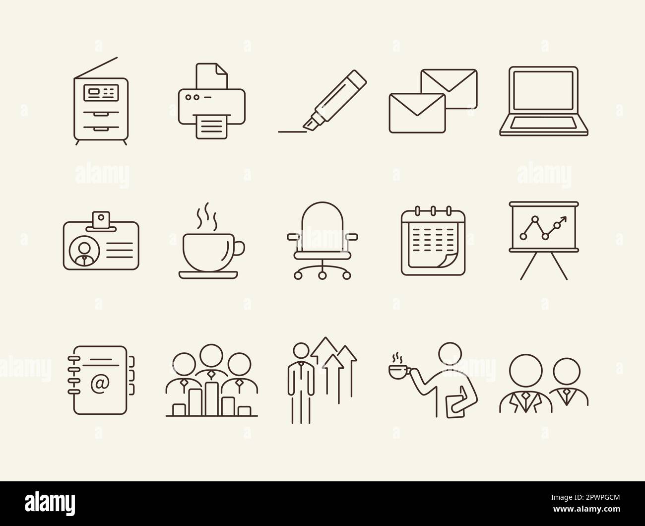 Management icon set Stock Vector Image & Art - Alamy