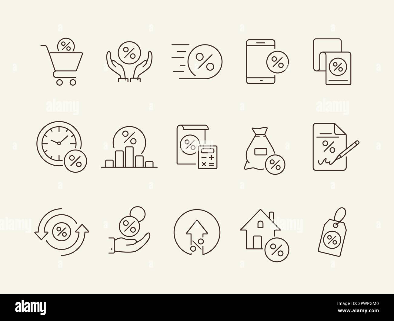 Investment icon set Stock Vector Image & Art - Alamy