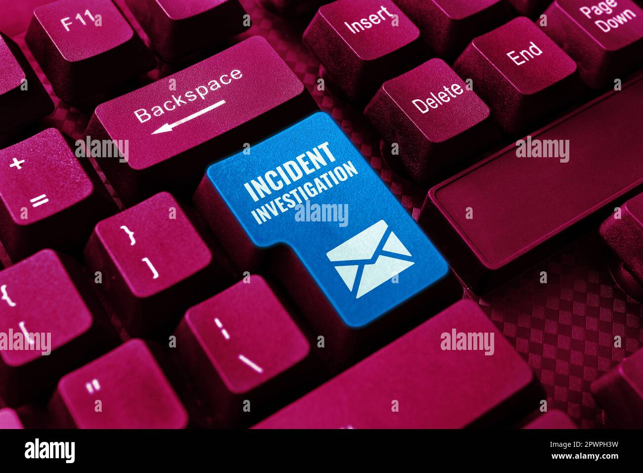 Text caption presenting Incident Investigation, Business idea ...