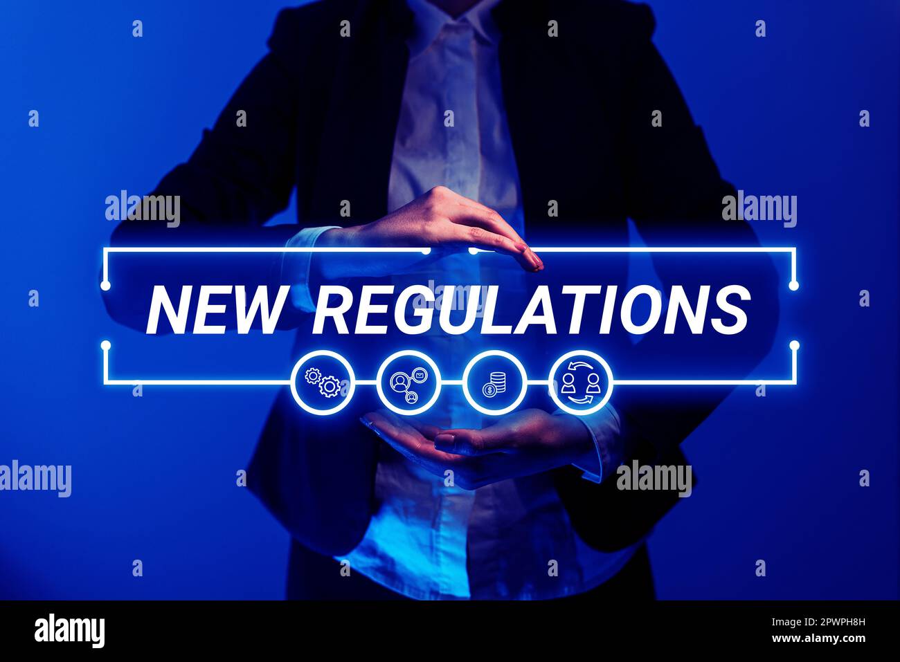 Conceptual display New Regulations, Business approach Regulation ...