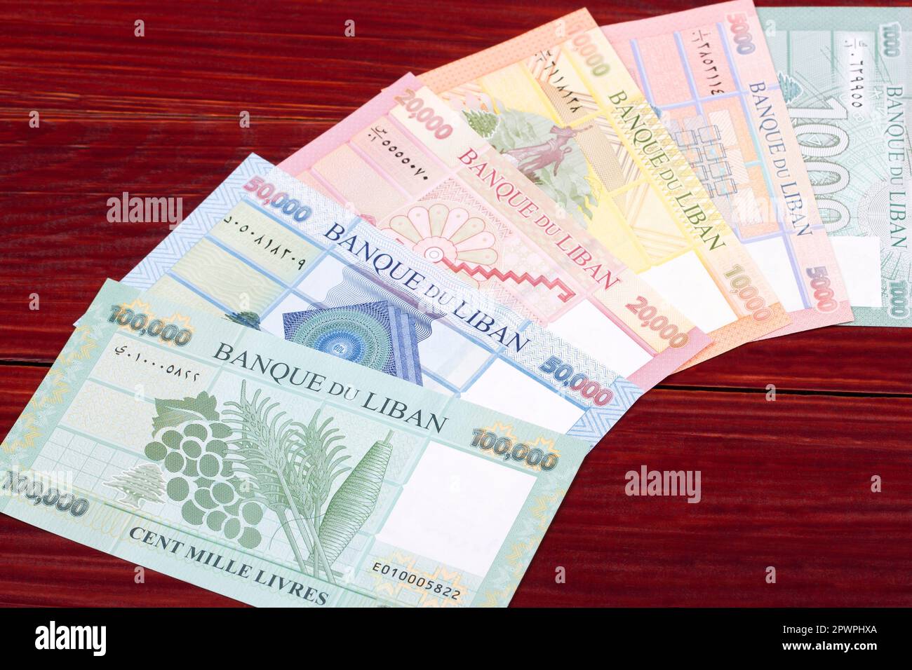 Lebanese money - pound a business background Stock Photo - Alamy